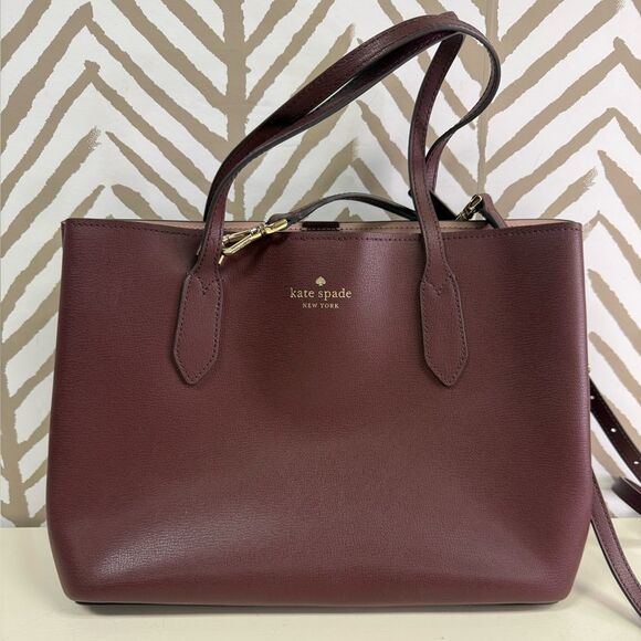 kate spade | Bags | Kate Spade Harper Medium Satchel In Cherrywood With ...